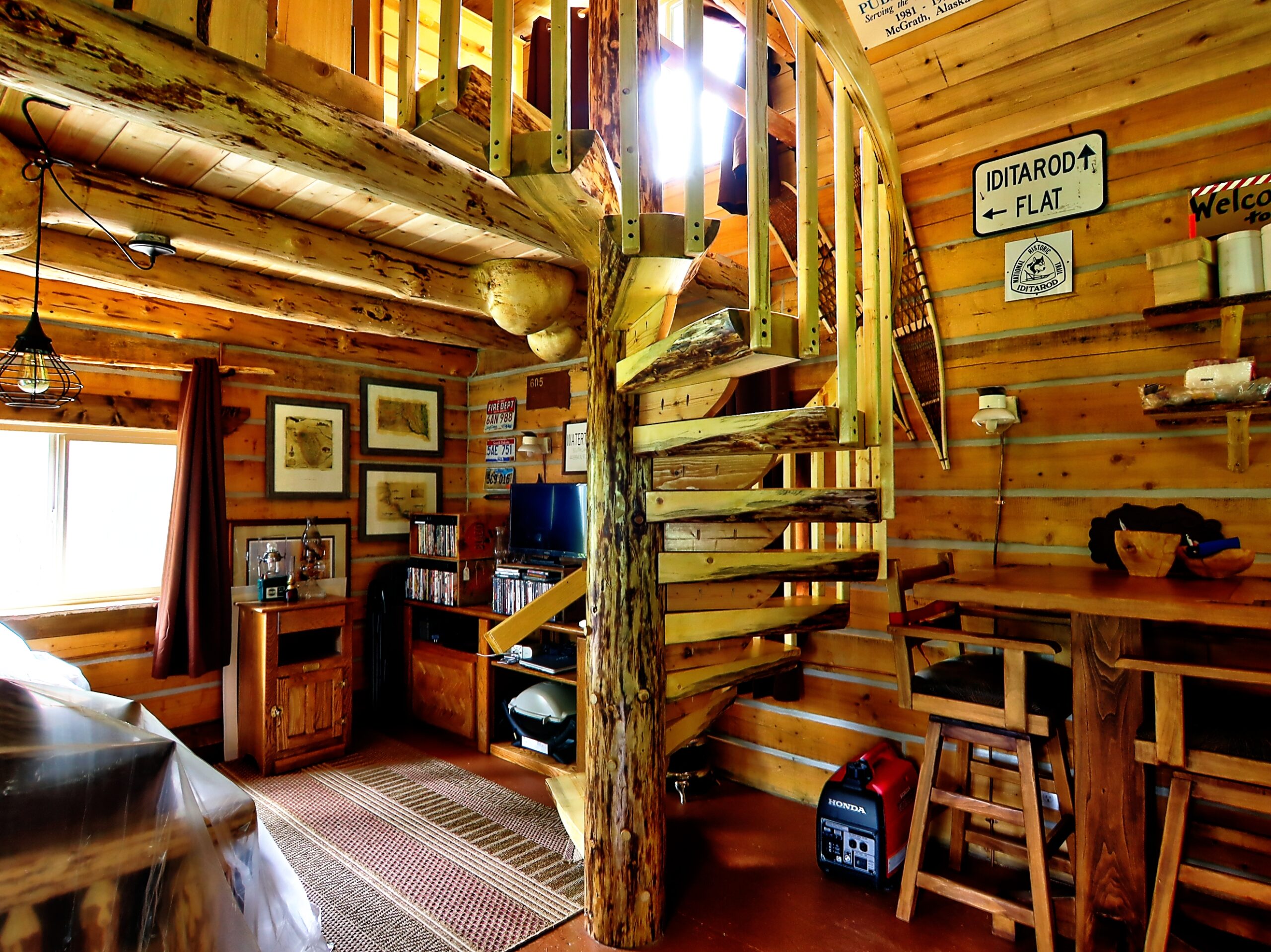 Remote Log Cabin for Sale on 5 Acres in Talkeetna Alaska